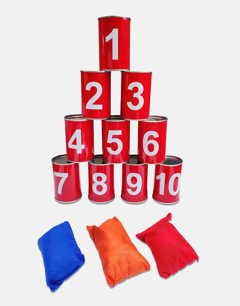 Tin Can Knock Down - Carnival Games | NSPCC Shop