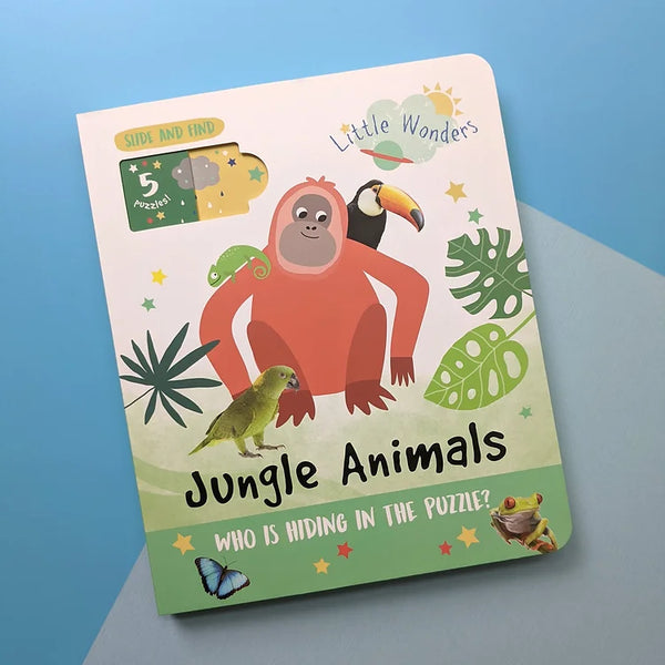 Jungle Animals - Puzzle Slider Board Book | NSPCC Shop