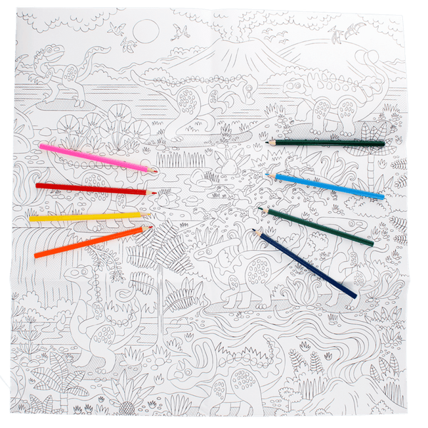 Baby Dinos Colouring Poster with Pencils– NSPCC Shop