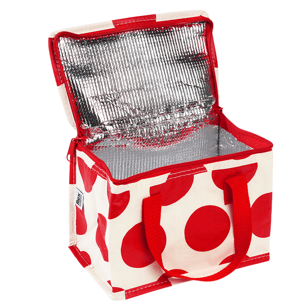 Red On White Recycled Plastic Spotlight Lunch Bag | NSPCC Shop